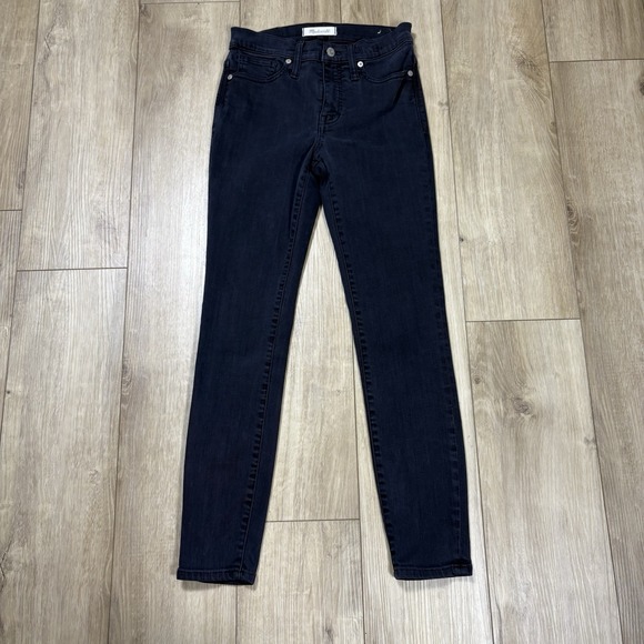 Madewell | Jeans | Madewell Womens 25 Denim Jeans Black Skinny 9 Inch ...